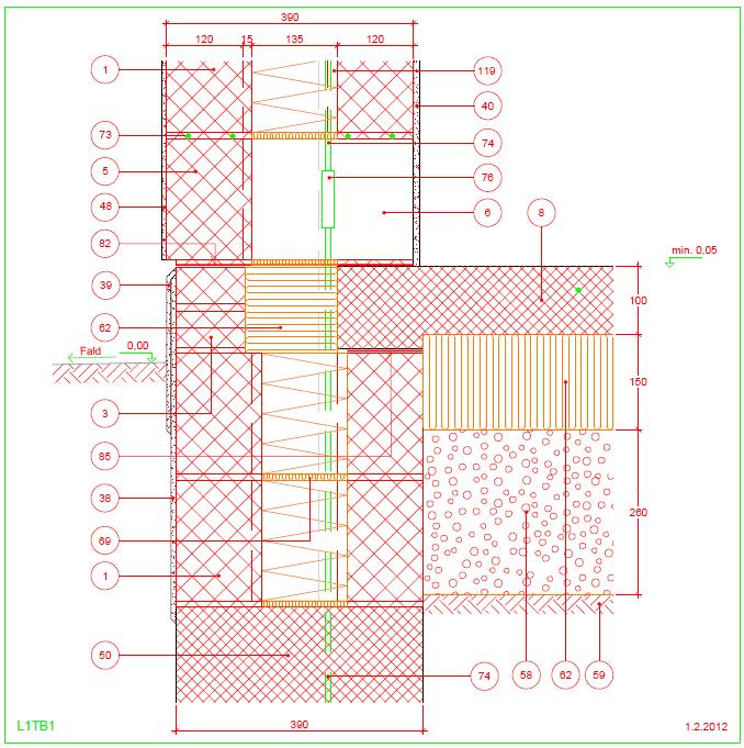 Tegning: L1TB1 - Mur & Tag