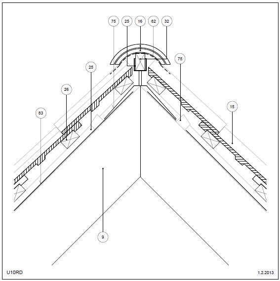 Tegning: U10RF - Mur & Tag