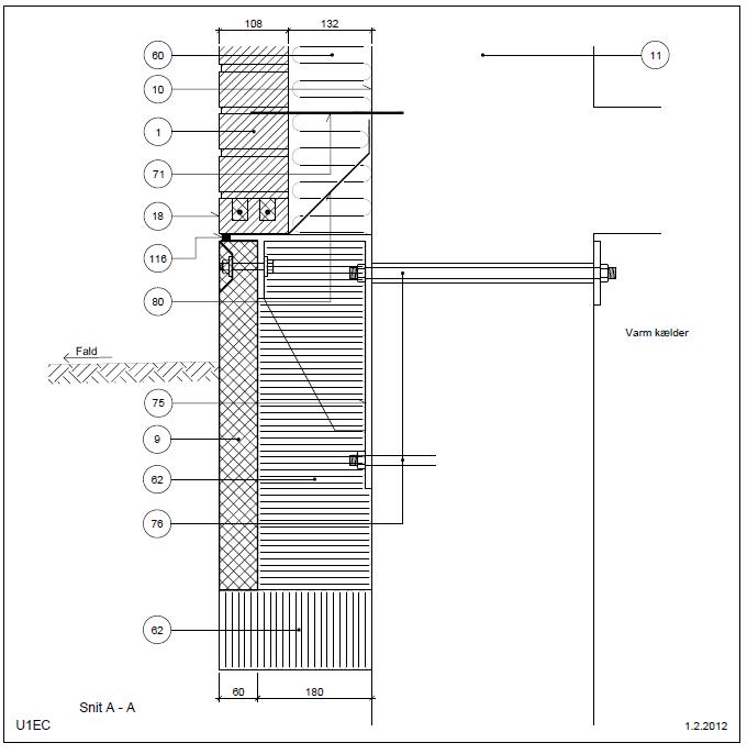 Tegning: U1EC - Mur & Tag